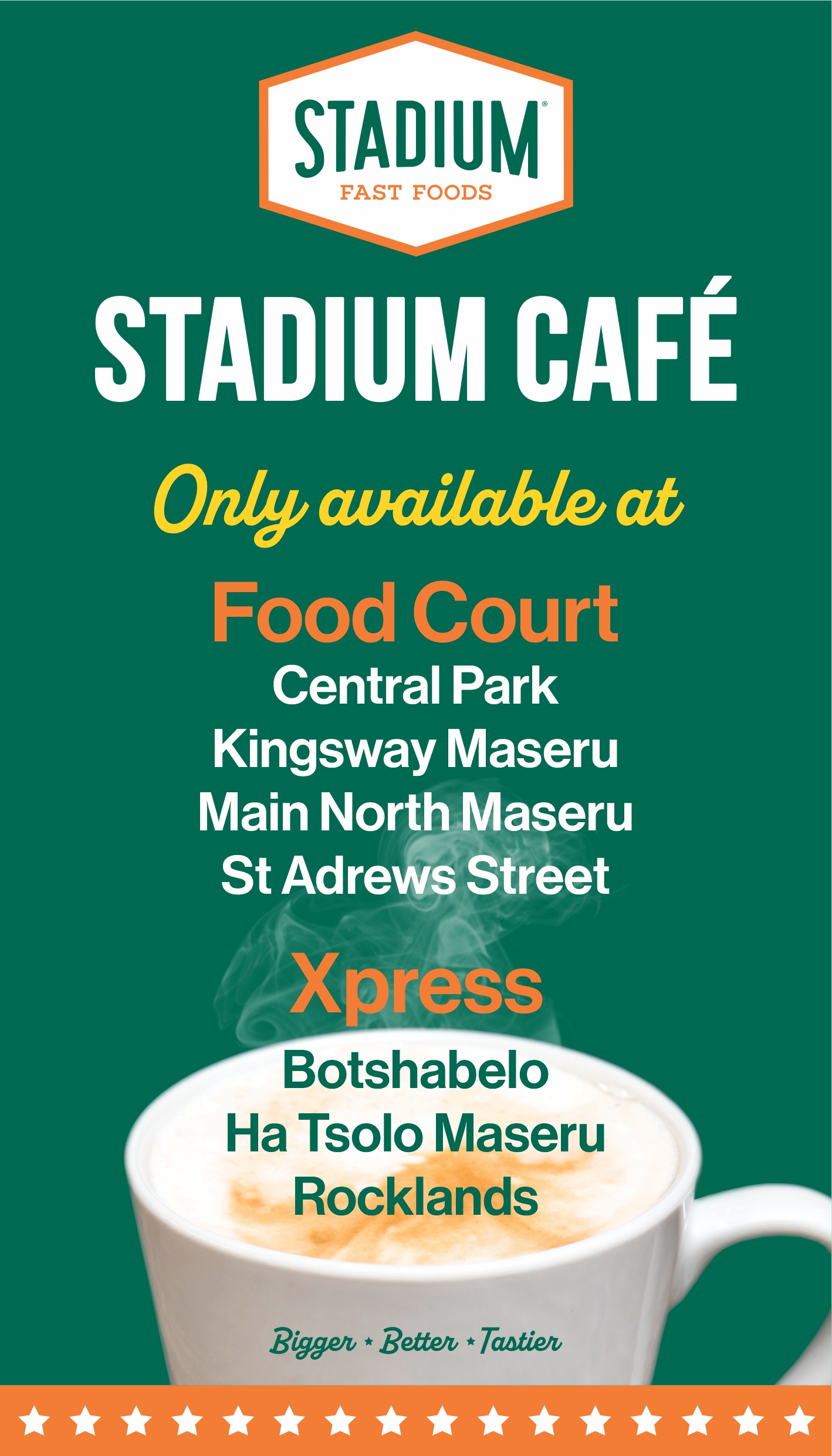 Menu | Stadium Fast Foods - Fresh, Tasty, and Satisfying Meals